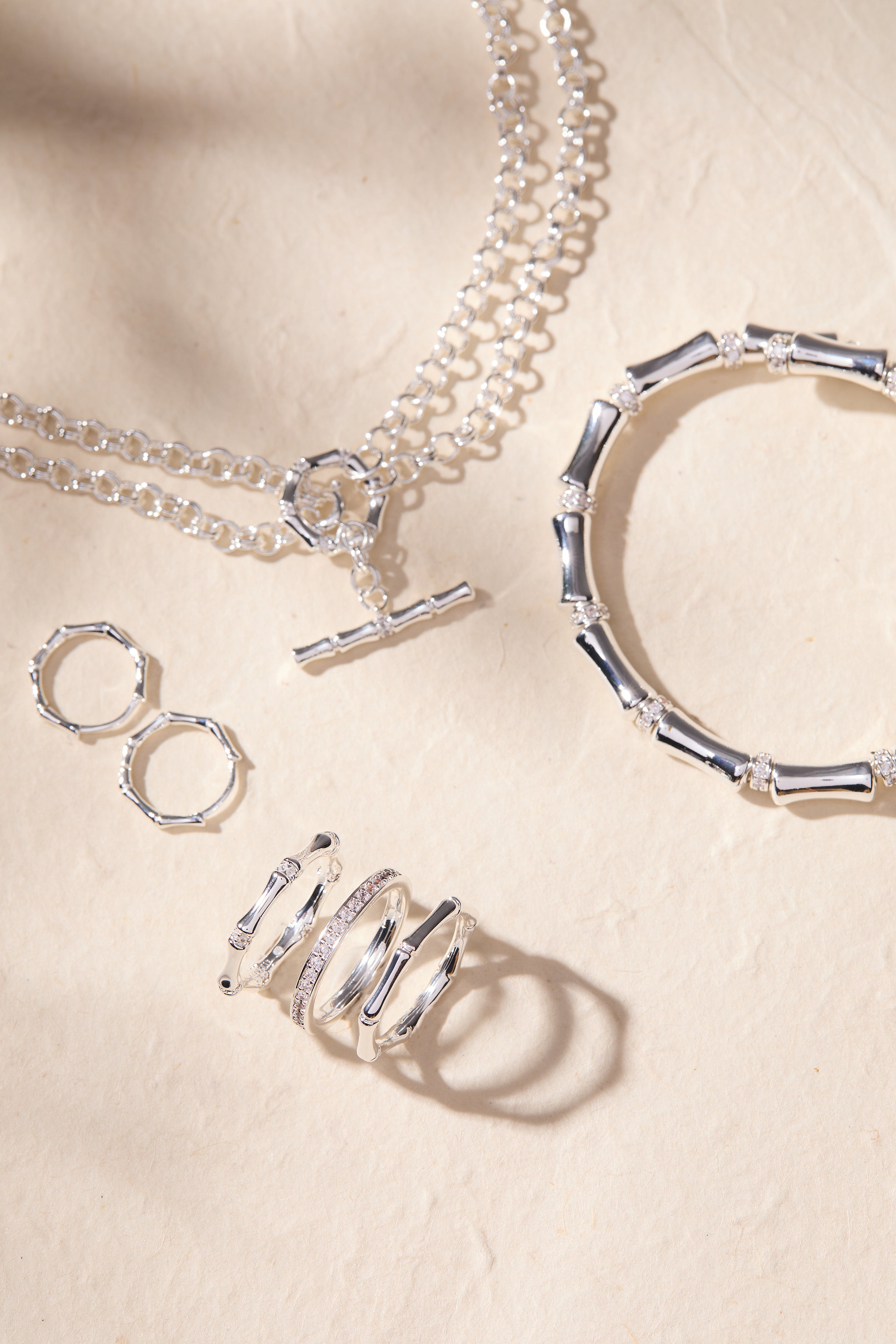 Bamboo Trio Ring Set – ALEX AND ANI