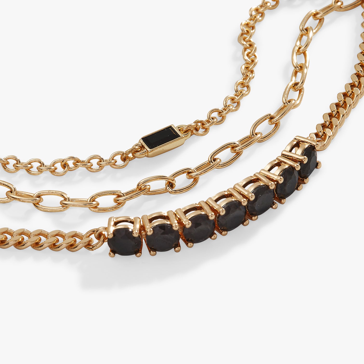 Layered Bolo Stack Bracelet, Jet Crystal – ALEX AND ANI