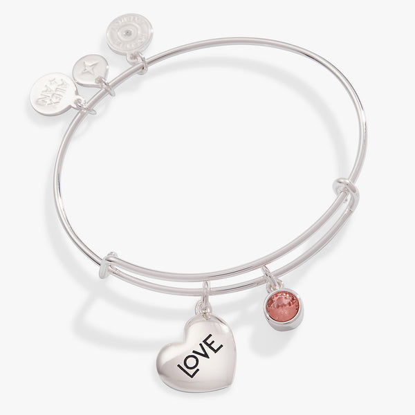 Love Heart Multi Charm Bangle ALEX AND ANI