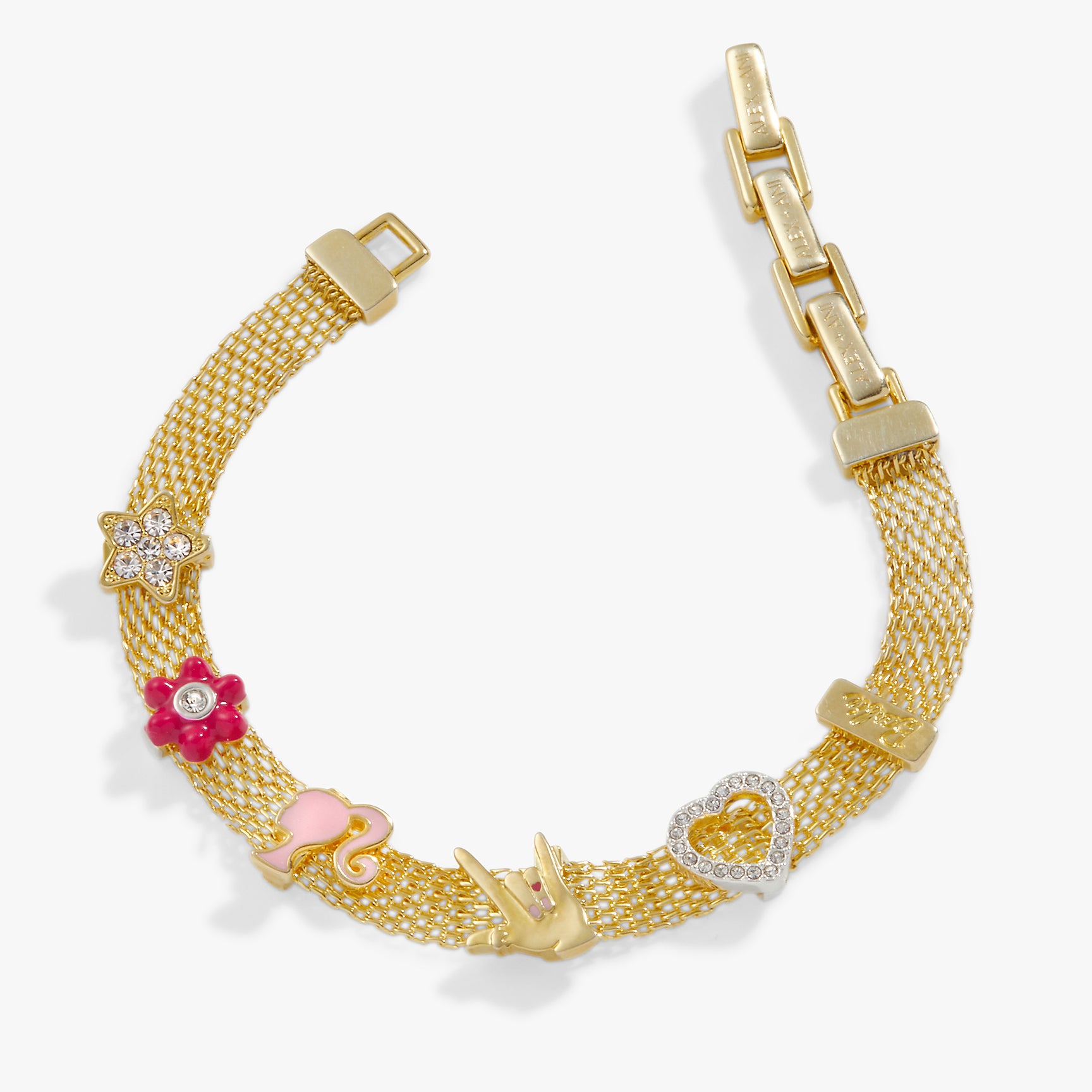 Barbie™ Multicharm Mesh Chain Bracelet – ALEX AND ANI