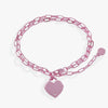 Heart Charm Double Paperclip Chain Bracelet | ALEX AND ANI
