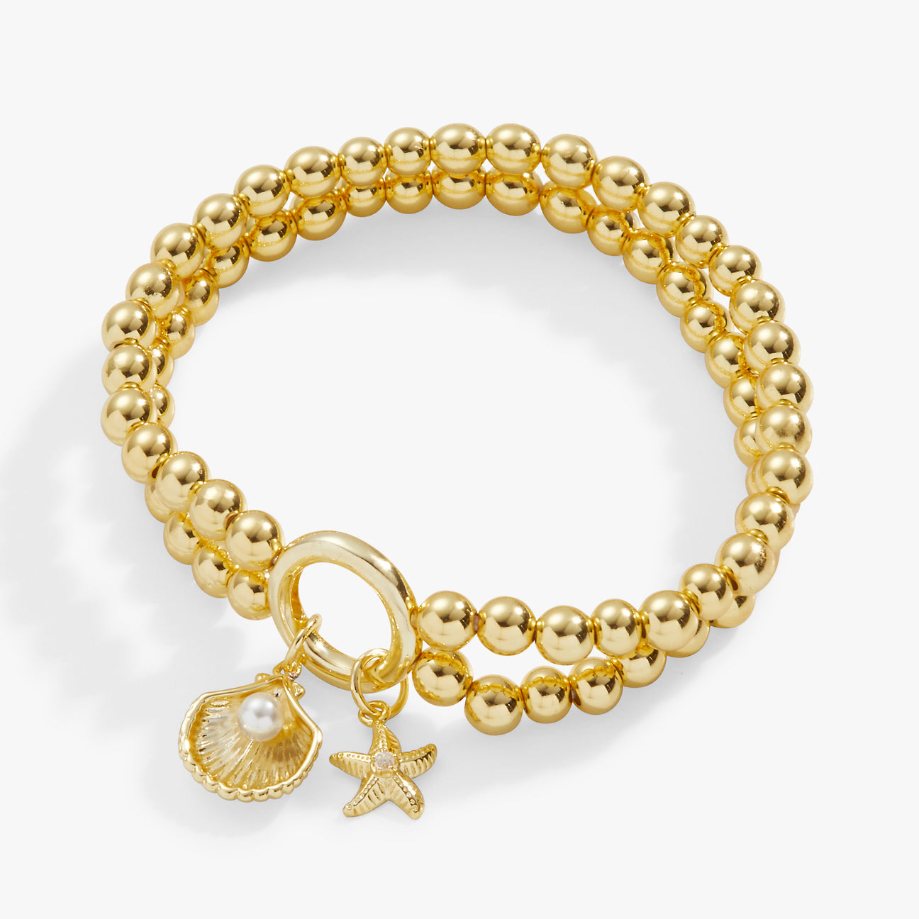 Shell + Starfish Double Stretch Bracelet – ALEX AND ANI