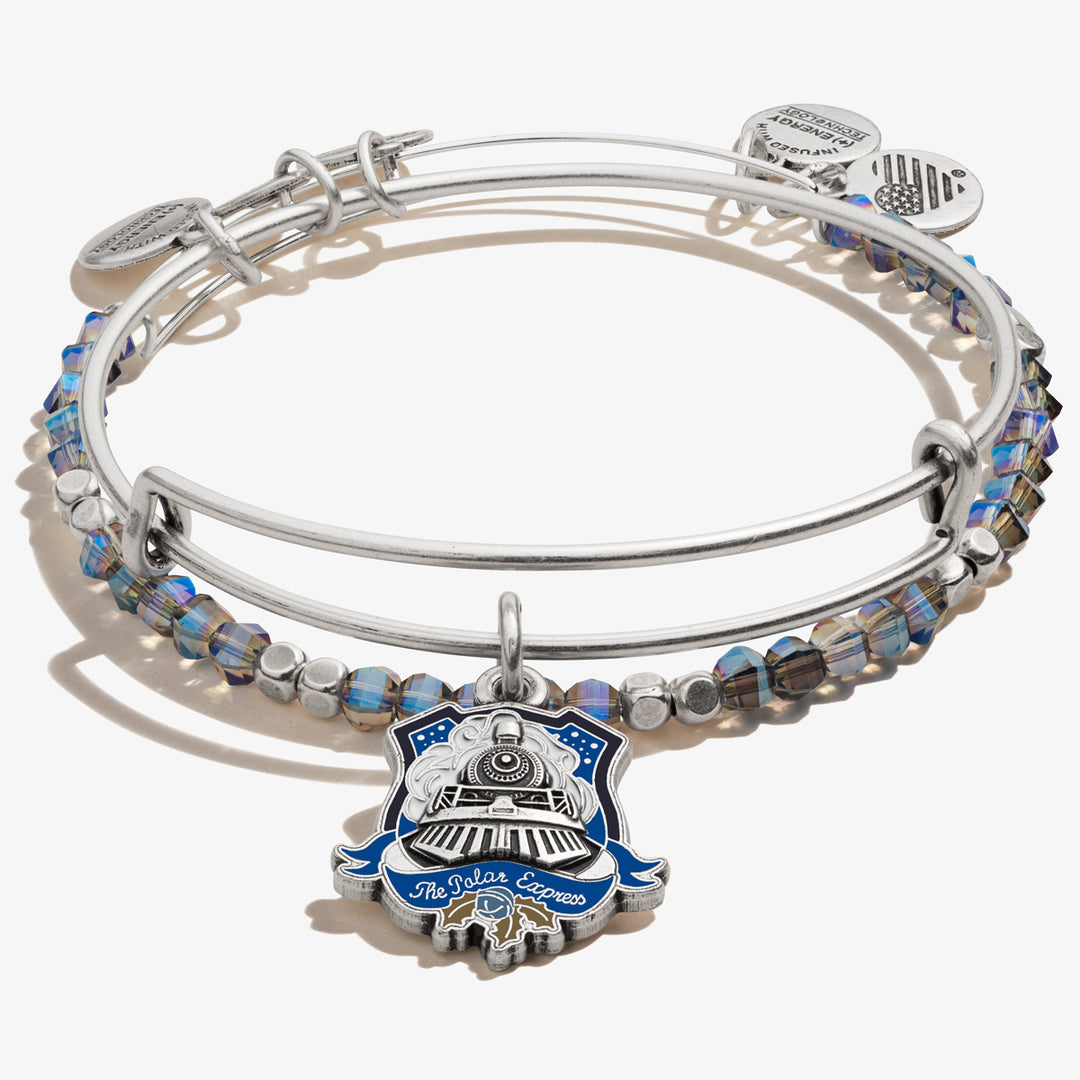 Polar Express Train Charm Bangle Beaded Bangle, Set of 2 – ALEX AND ANI