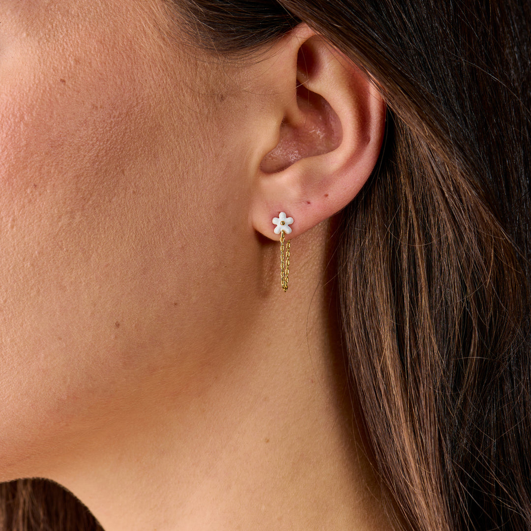 Daisy Stud + Hoop Earrings, Set of 3 | ALEX AND ANI