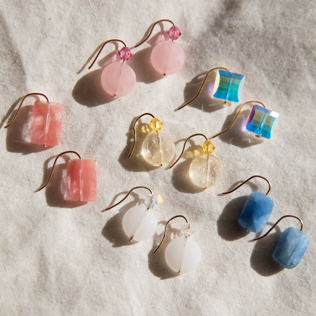 Cherry Quartz Gemstone Earrings - Alex and Ani – ALEX AND ANI