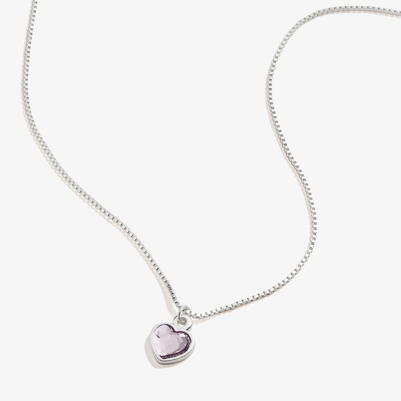 June Birthstone Light Amethyst Heart Necklace – ALEX AND ANI