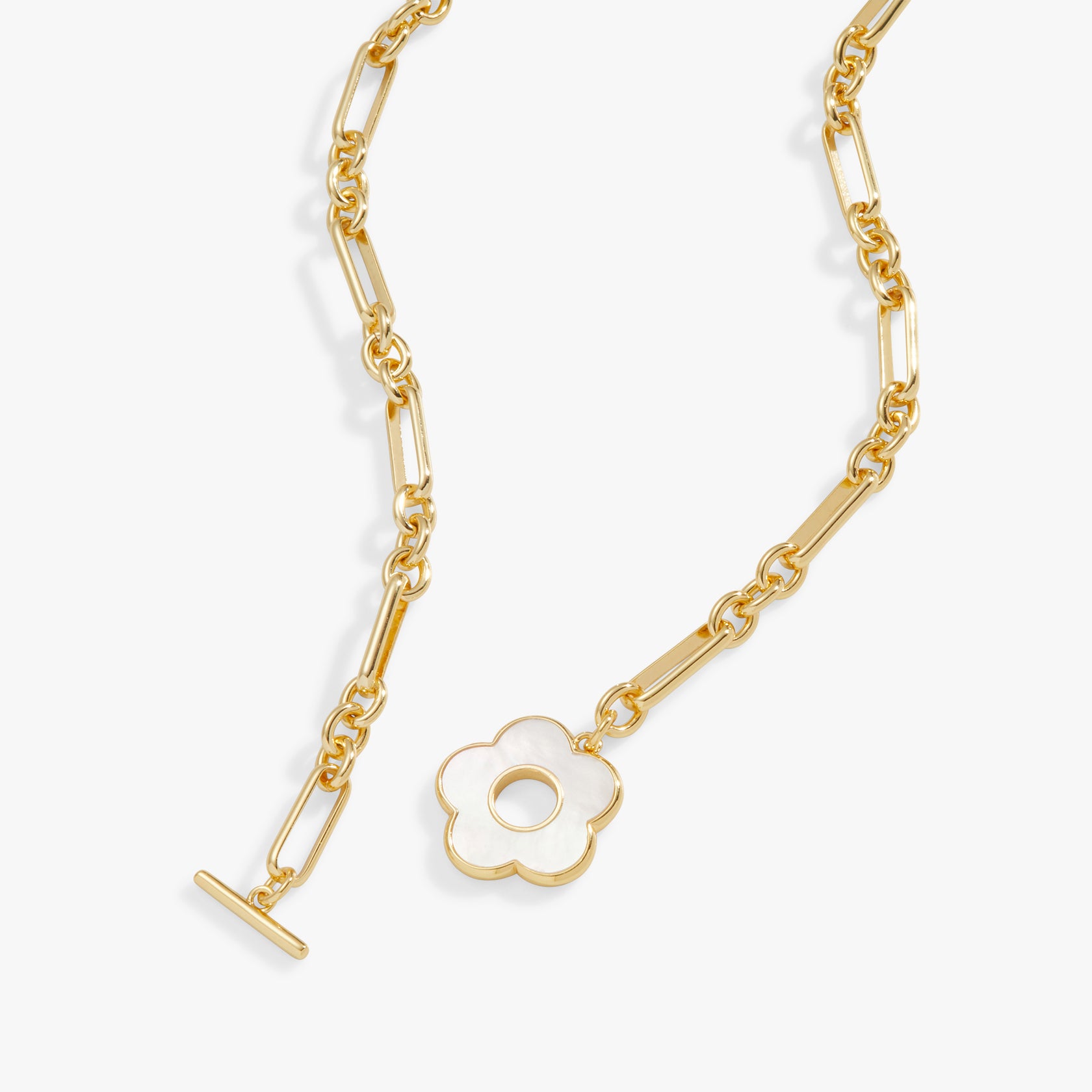 Mother Of Pearl Daisy Toggle Necklace | ALEX AND ANI