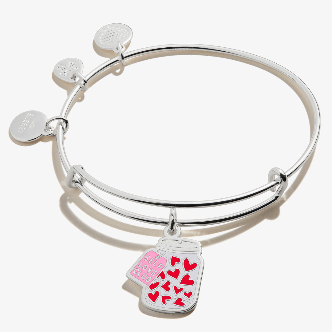 'Self Love Club' Charm Bangle Bracelet – ALEX AND ANI